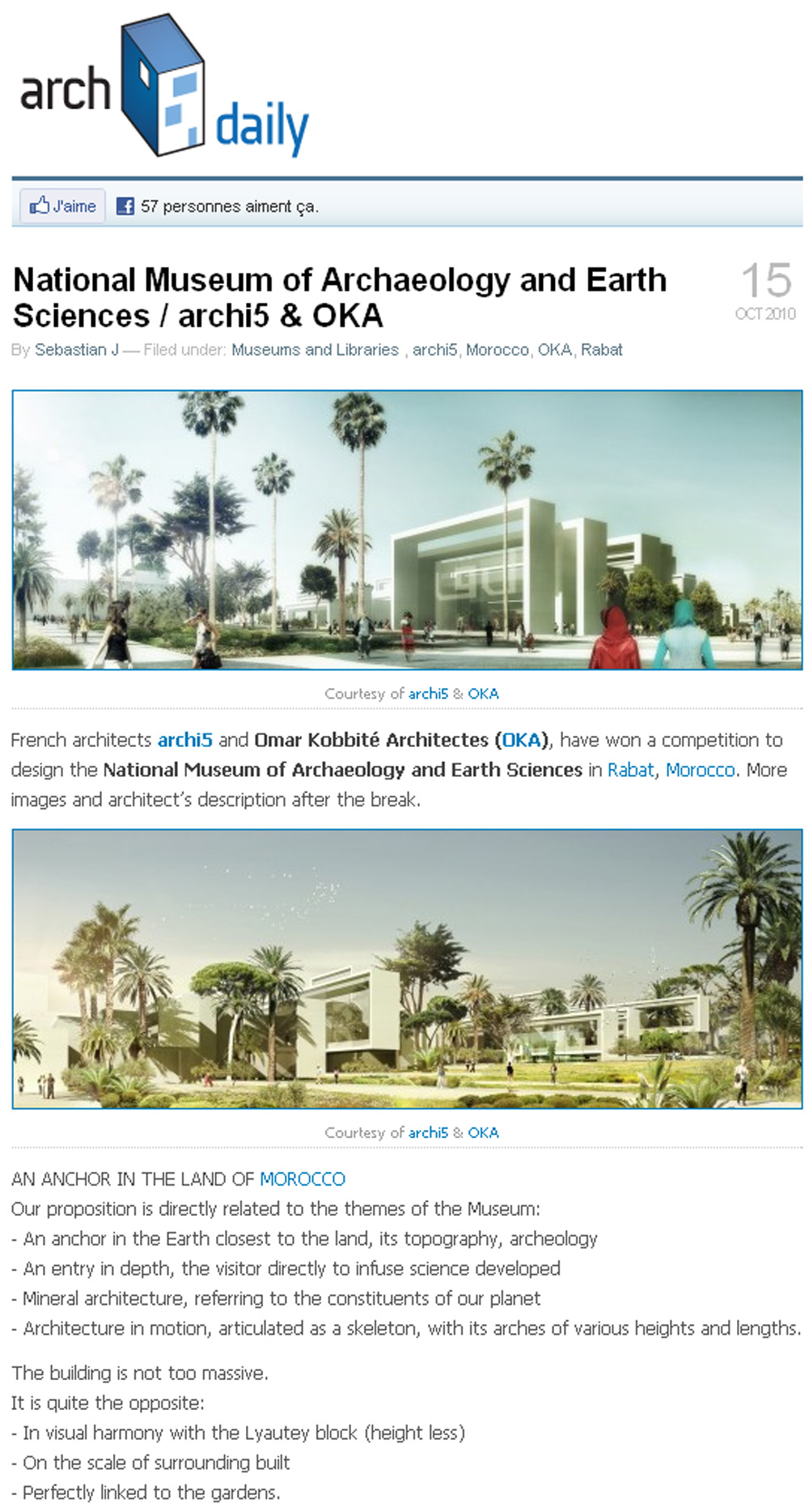Archdaily, Musée National d’archéologie de Rabat – archi5